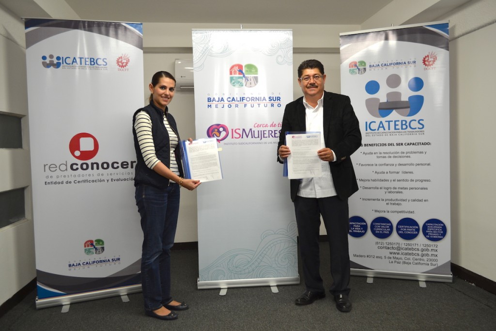 Firma de Convenio; ISMUJERES e ICATEBCS – Instituto de Capacitación para los Trabajadores del ...